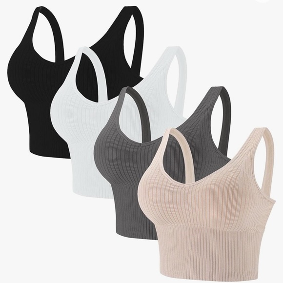 Tops | 4 Pack Crop Tanks | Poshmark